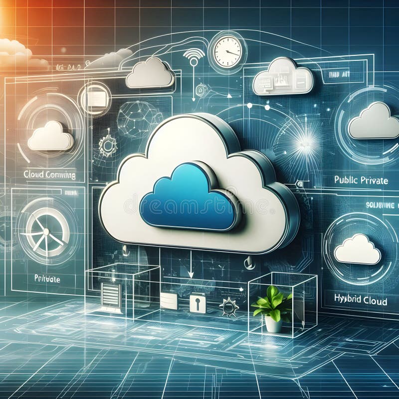 Photo Realistic As Cloud Computing Service Models with SaaS PaaS and ...