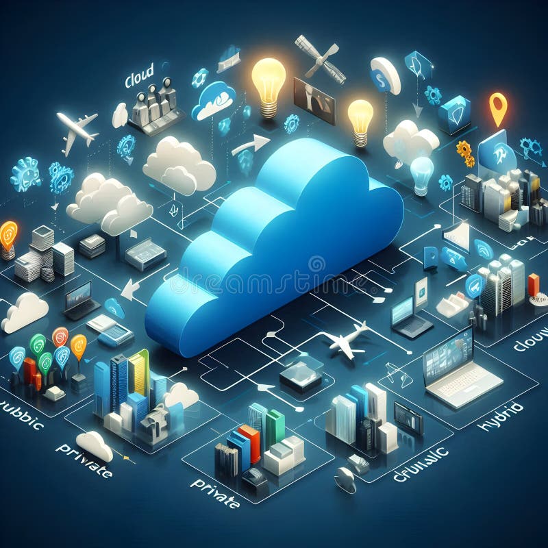 Photo Realistic As Cloud Computing Service Models with SaaS PaaS and ...