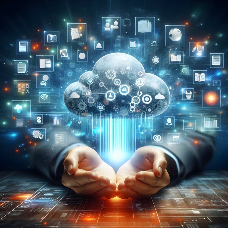 Photo Realistic As Cloud Computing Service Models with SaaS PaaS and ...