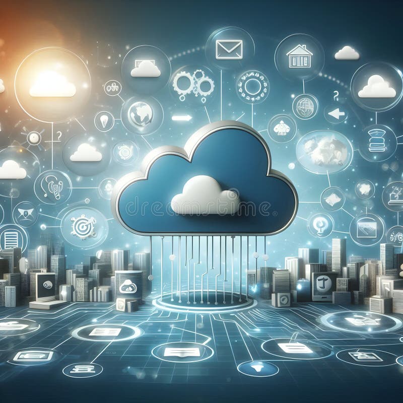 Photo Realistic As Cloud Computing Service Models with SaaS PaaS and ...
