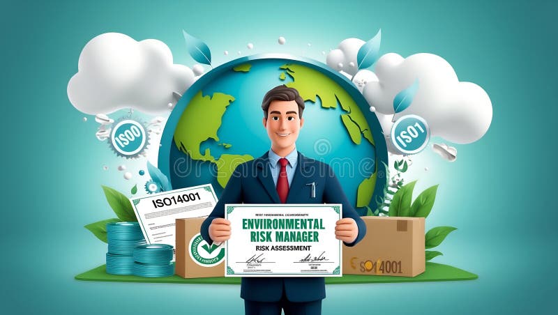 Photo Realistic As Environmental Risk Manager with Risk Assessment and ...