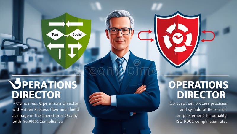Photo Realistic As Operations Director with Process Flow and Shield ...