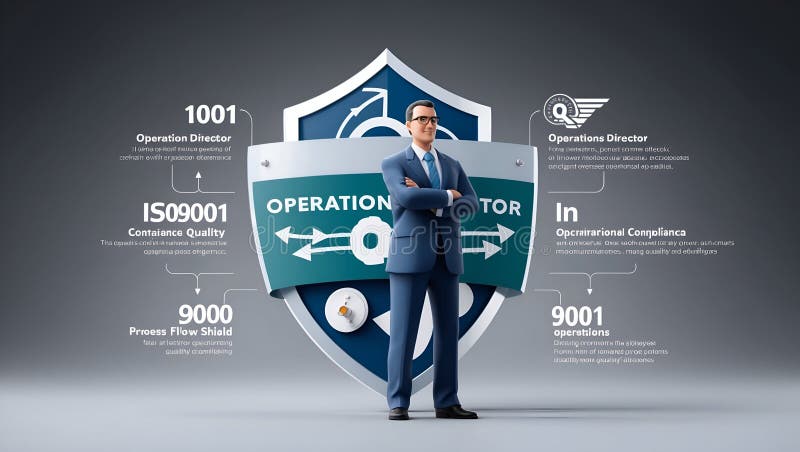 Photo Realistic As Operations Director with Process Flow and Shield ...