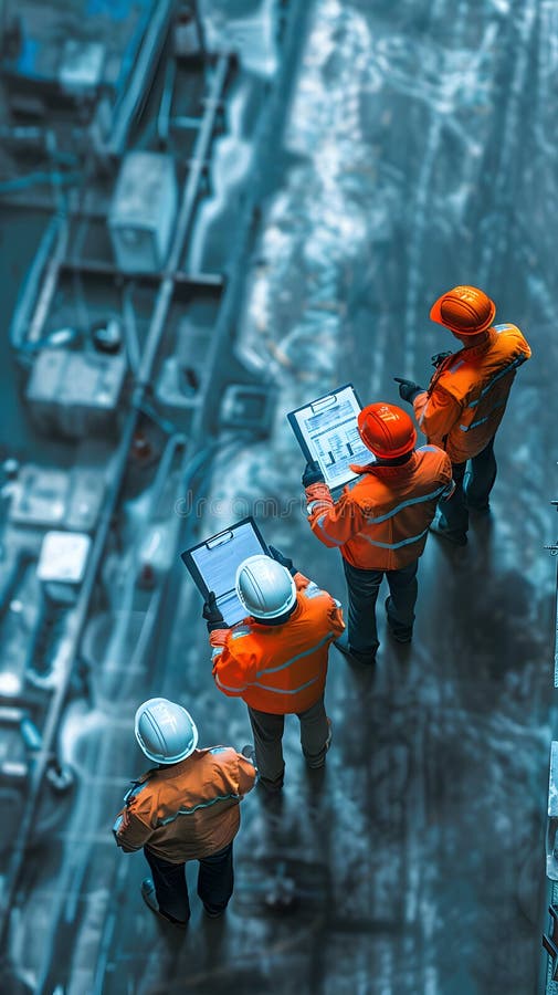 Photo Realistic As Operations Team with Checklists and Clipboards ...