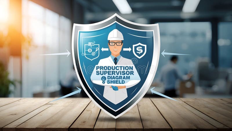 Photo Realistic As Production Supervisor with Process Diagram and ...