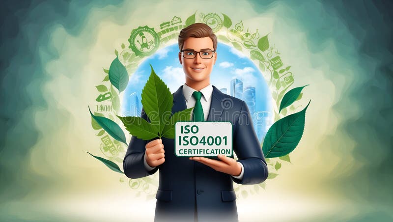 Photo Realistic As Sustainability Manager with Leaf and Certification ...