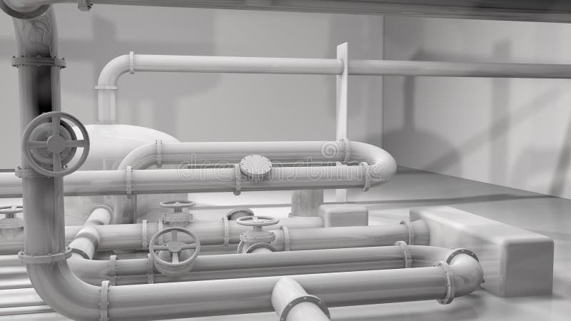 White pipes stock illustration. Illustration of ideas - 34904785