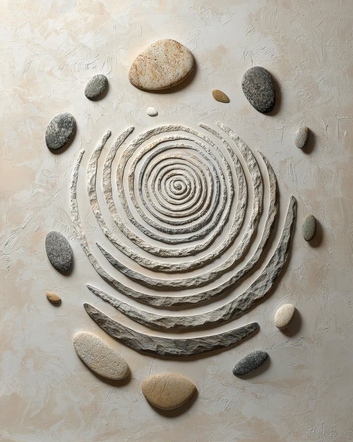 A Photo-realistic Image of an Intricately Arranged Spiral Pattern Made ...