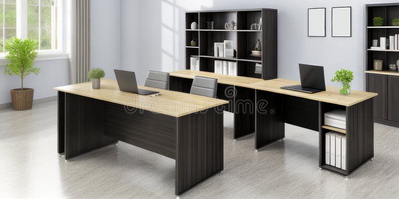 Photo Realistic Indoor Private Table for Work and Study Stock ...