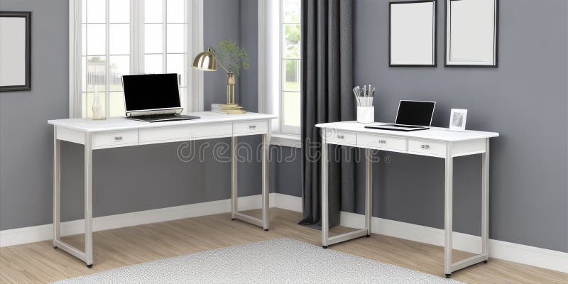 Photo Realistic Indoor Private Table for Work and Study Stock ...