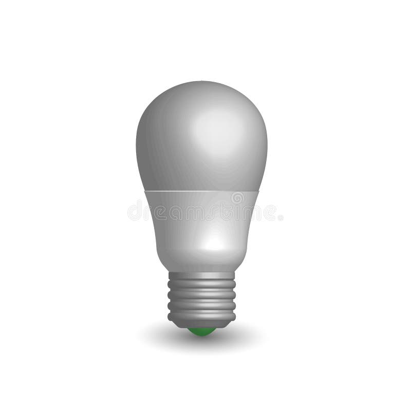 LED Bulb in 3d, Vector Illustration Stock Vector - Illustration of ...