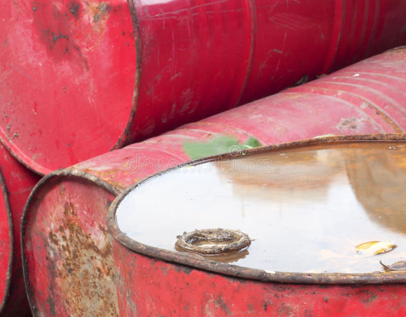 Oil drums stock image. Image of conservation, metal, gallon - 30256591