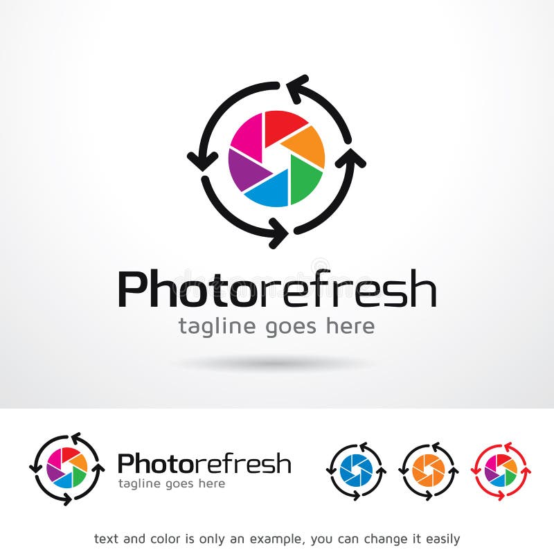 Photo Refresh Template Design Vector Stock Vector - Illustration of ...