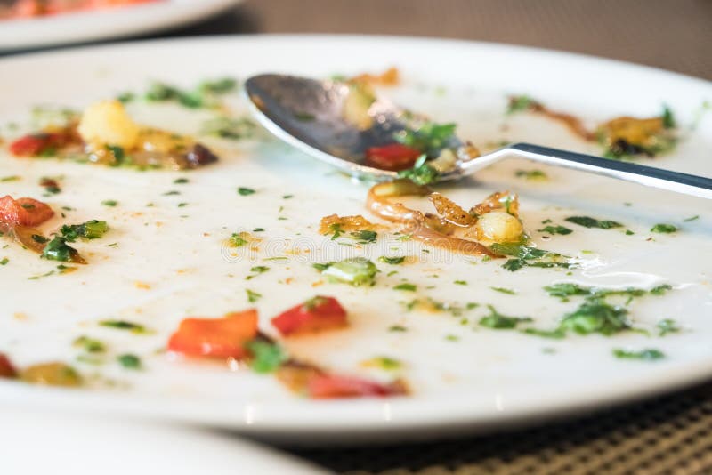 Photo for the Rest of the Food on the Plate Stock Photo - Image of ...