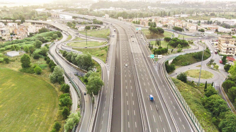 Photo of the Road Junction from a Bird S Eye View Stock Photo - Image ...
