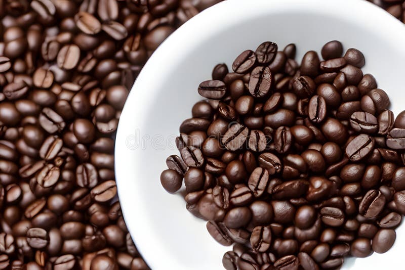 A Photo of Roasted Coffee Beans, Popular Drink Ingredient Stock Photo ...