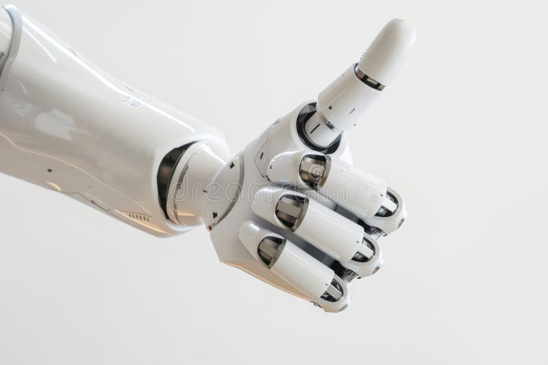 A Photo of a Robot Hand Giving a Thumbs Up. a Place for the Text Stock ...