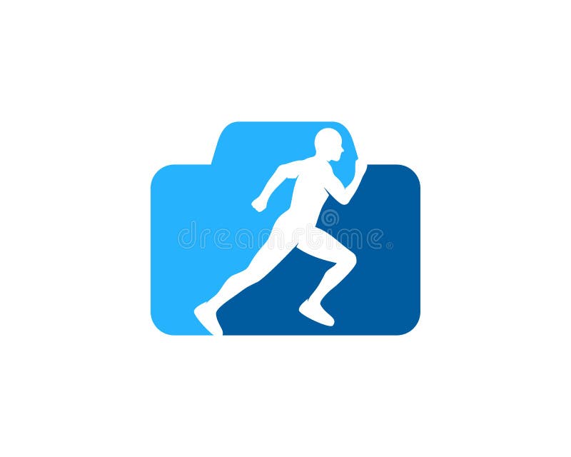 Photo Run Logo Icon Design stock vector. Illustration of business ...
