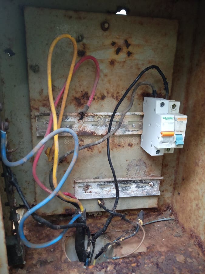 Photo of a Rusty Electric Panel Stock Photo - Image of electrical ...