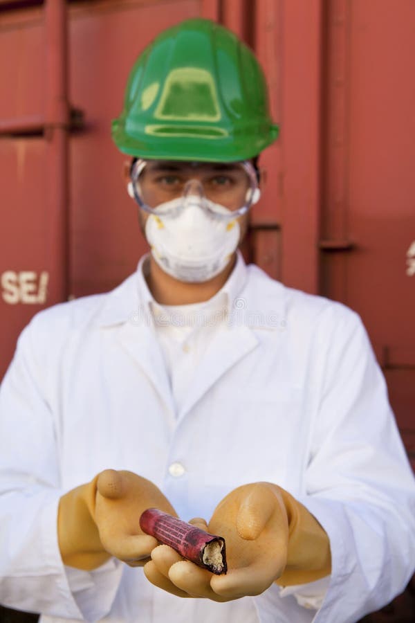 The Inspector is Material Analysis Pmi and Xrf is Measuring in ...