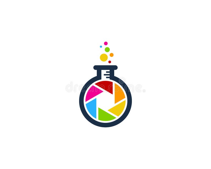 Photo Science Lab Icon Logo Design Element Stock Vector - Illustration ...