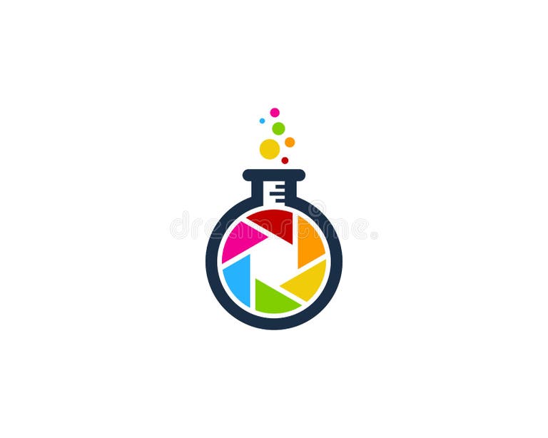 Photo Science Lab Icon Logo Design Element Stock Vector - Illustration ...