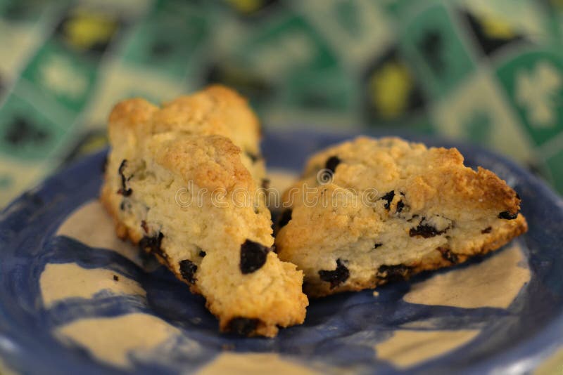 Scones on a plate stock photo. Image of english, baked - 232437982