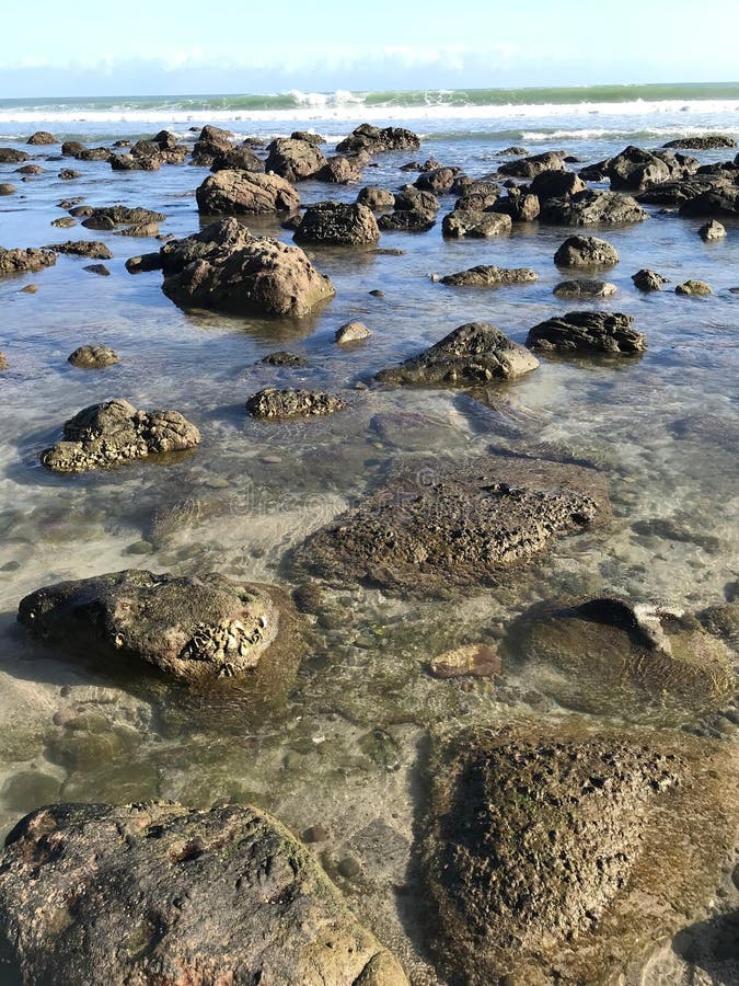 Photo of Sea and Rock View from the Side Stock Image - Image of rock ...