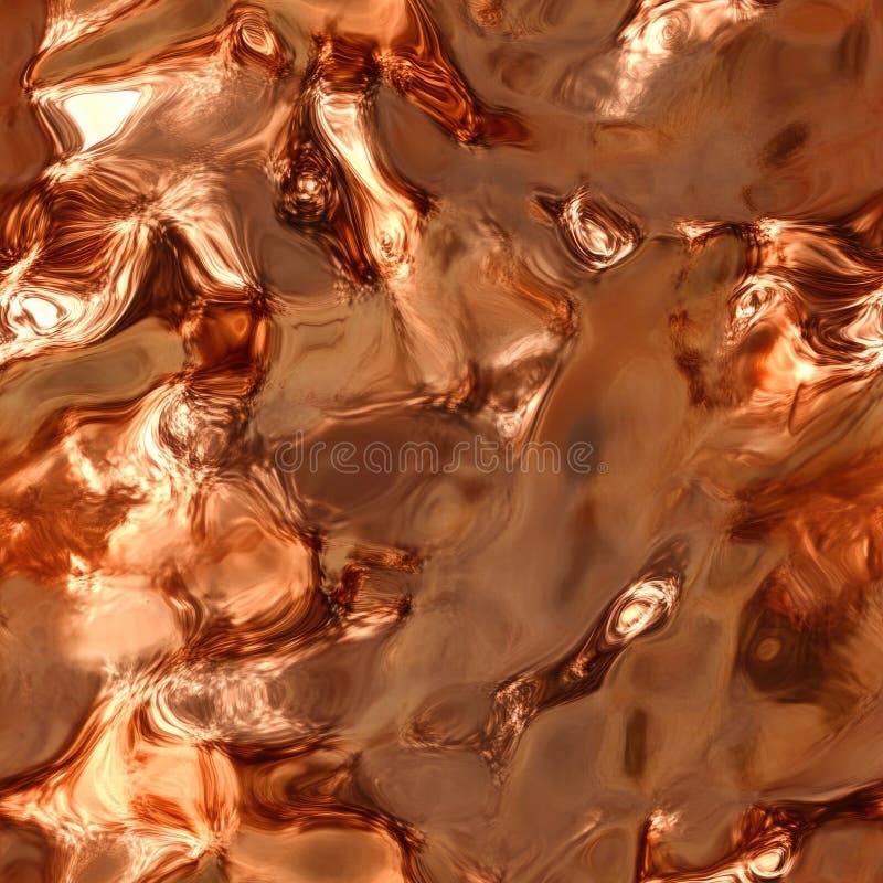 Photo of a Seamless Polished Copper Texture Stock Image - Image of ...