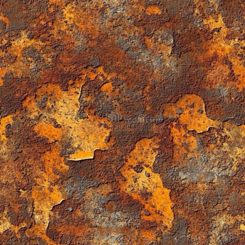 Photo of a Seamless Rusted Brass Texture, Weathered Look, Deep Rust ...