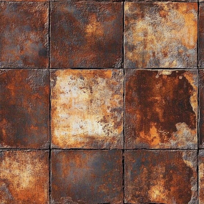 Photo of a Seamless Rusted Brass Texture, Weathered Look, Deep Rust ...