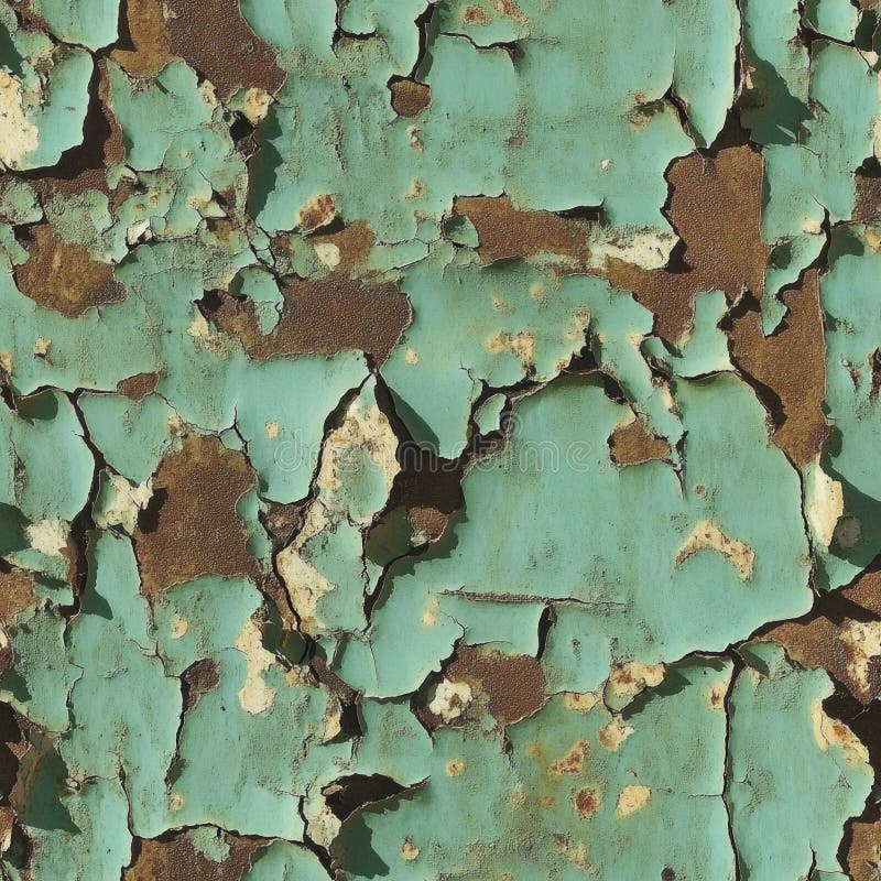 Photo of a Seamless Rusty Metal Texture with Deep Cracks and Peeling ...