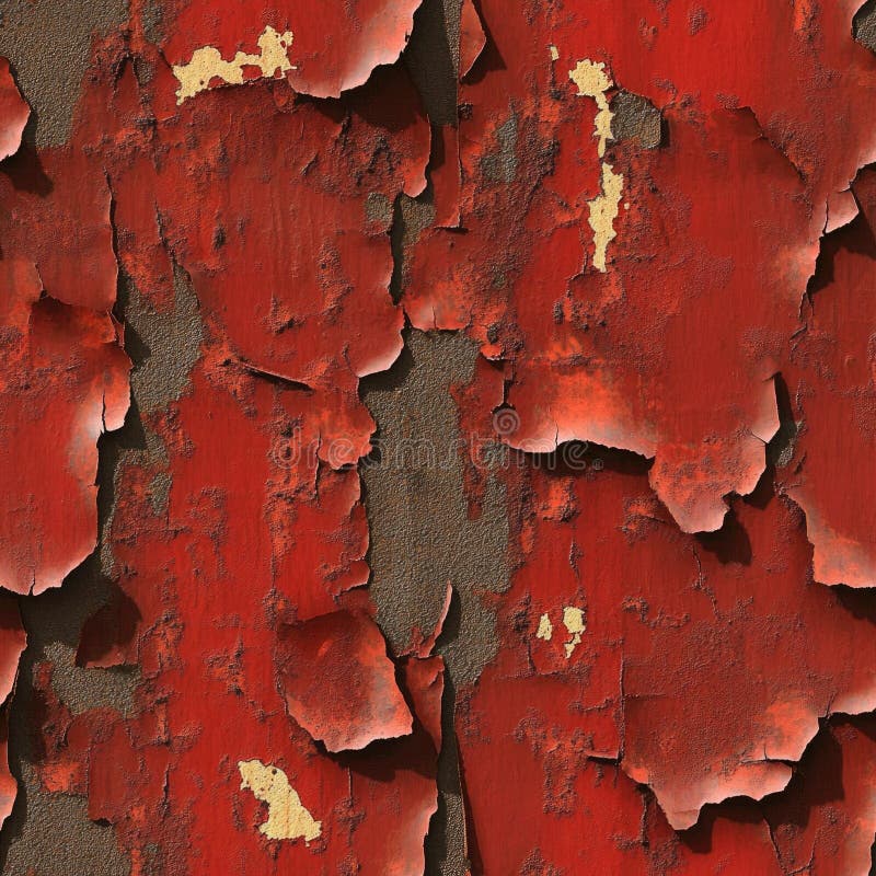 Photo of a Seamless Rusty Metal Texture with Peeling Paint Stock Image ...