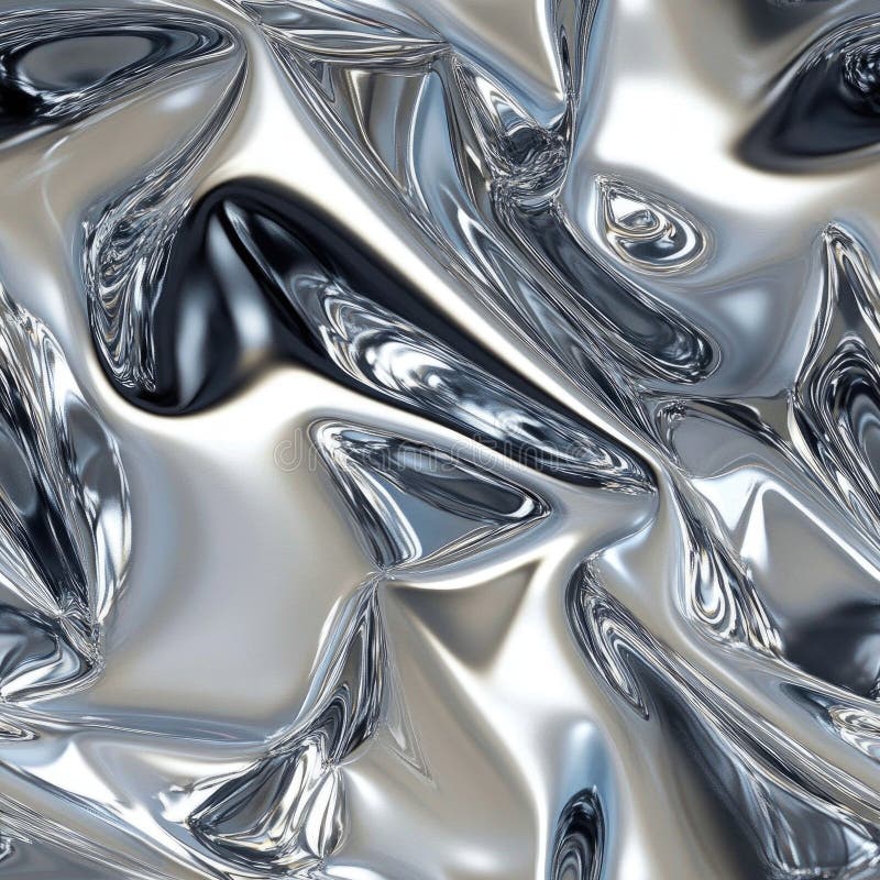 Photo of a Seamless Smooth Chrome Texture Stock Image - Image of ...