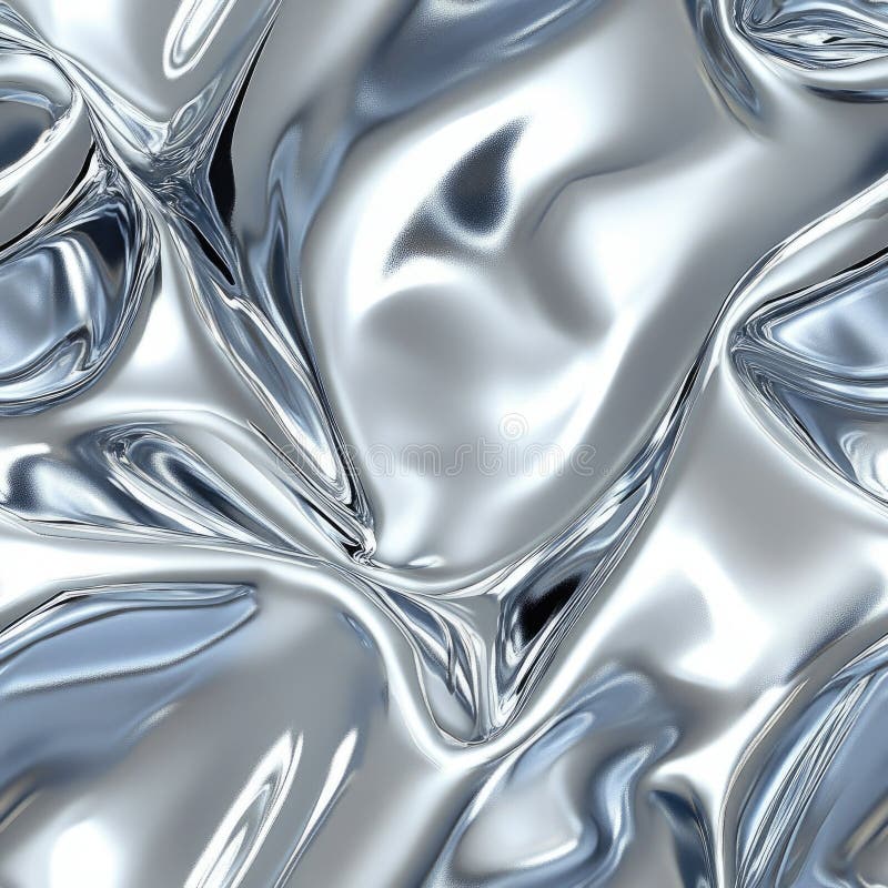 Photo of a Seamless Smooth Chrome Texture Stock Image - Image of finish ...