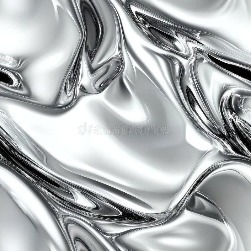 Photo of a Seamless Smooth Chrome Texture Stock Image - Image of shine ...