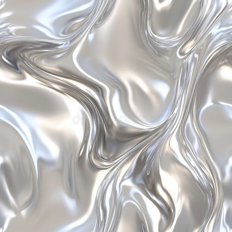 Photo of a Seamless Smooth Silver Texture Stock Image - Image of soft ...