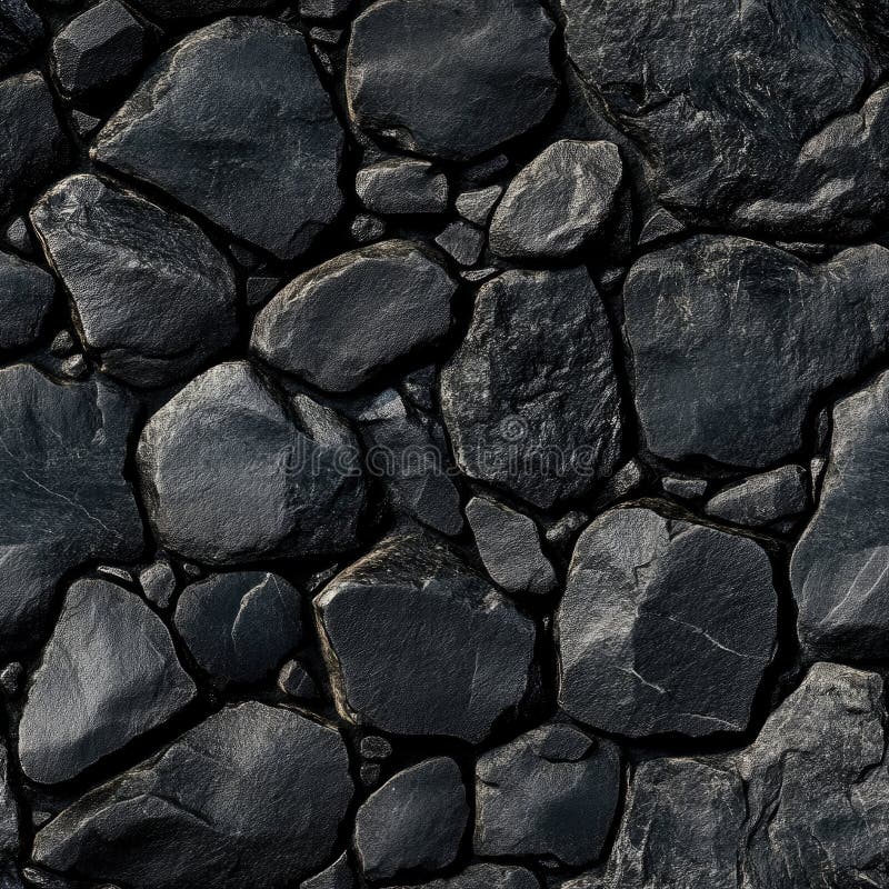 Photo of a Seamless Texture of Black Basalt Stock Image - Image of ...