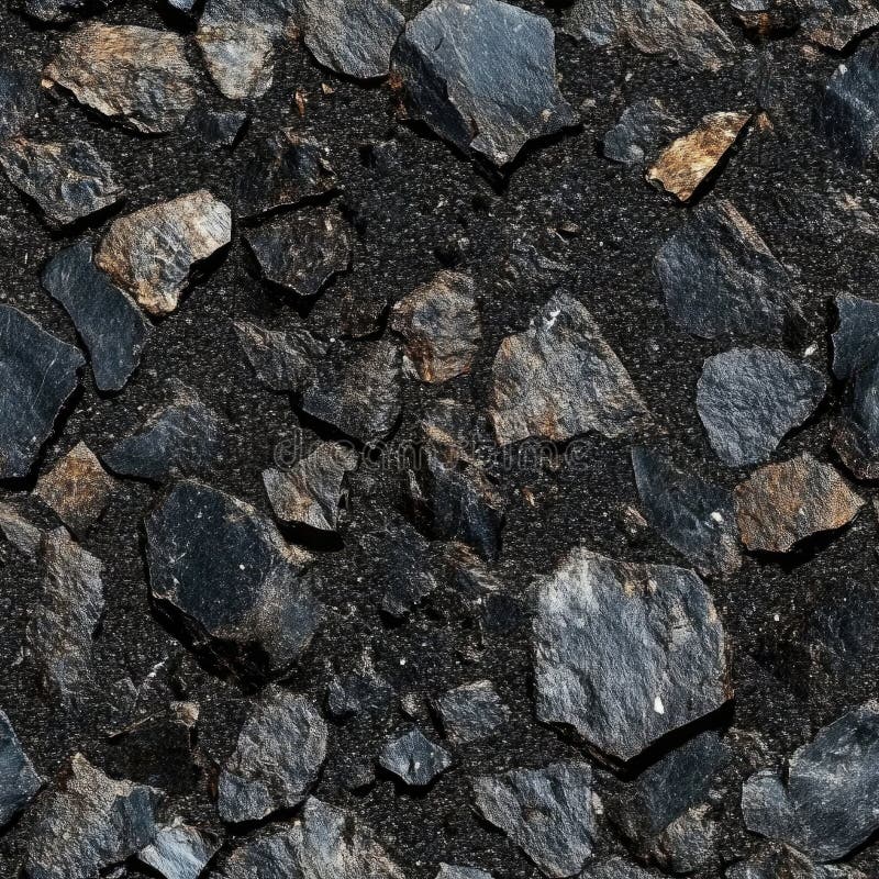 Photo of a Seamless Texture of Black Basalt Stock Image - Image of ...