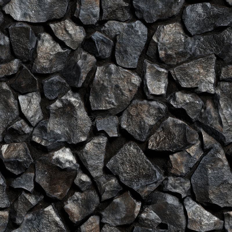 Photo of a Seamless Texture of Black Basalt Stock Photo - Image of ...