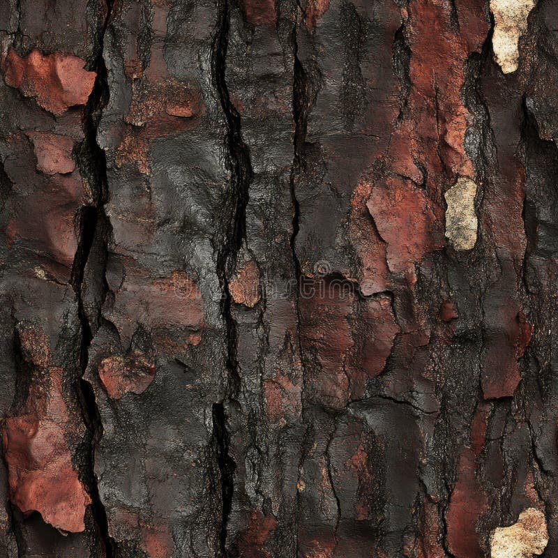 Photo of a Seamless Texture of Cherry Bark Stock Photo - Image of ...