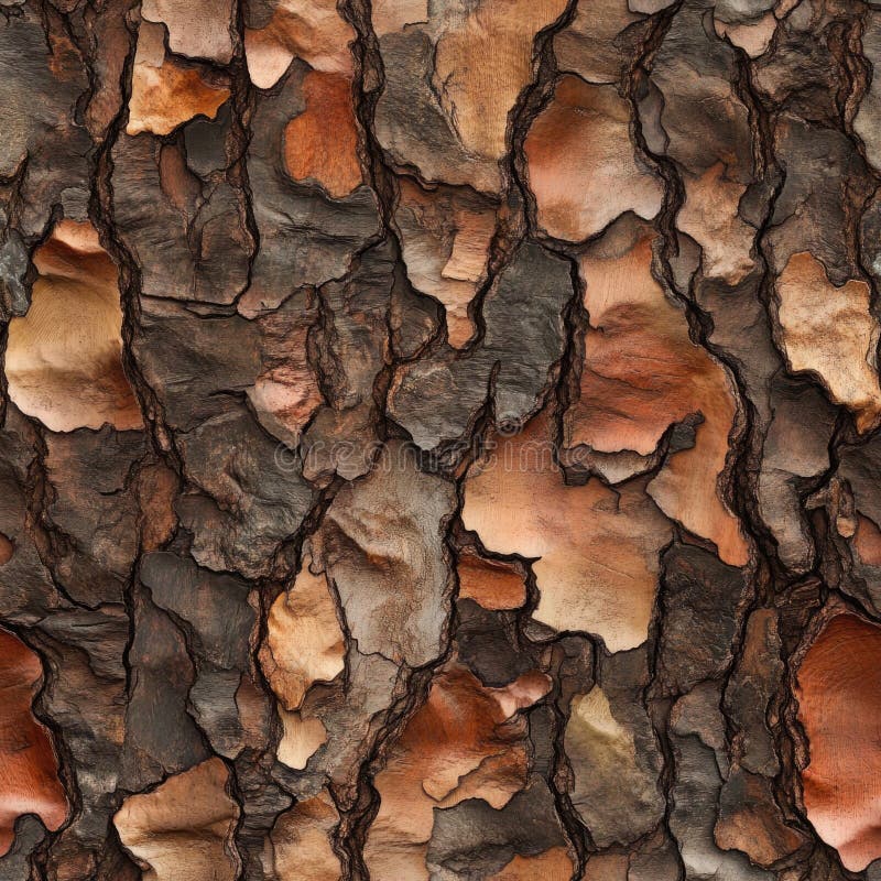 Photo of a Seamless Texture of Cherry Bark Stock Photo - Image of ...