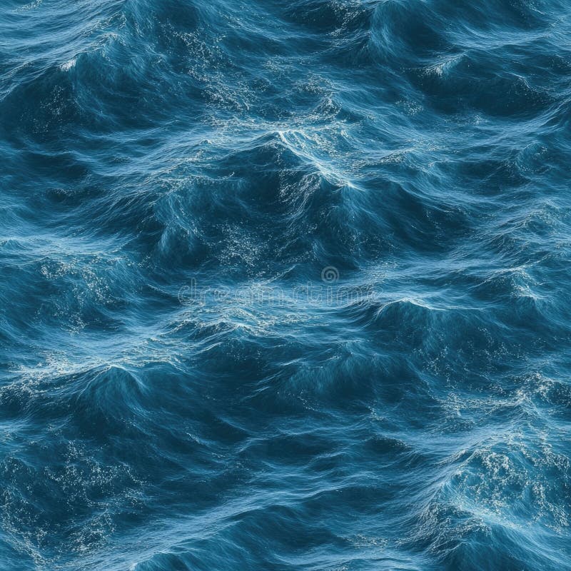 Photo of a Seamless Texture of Deep Ocean Water Stock Photo - Image of ...