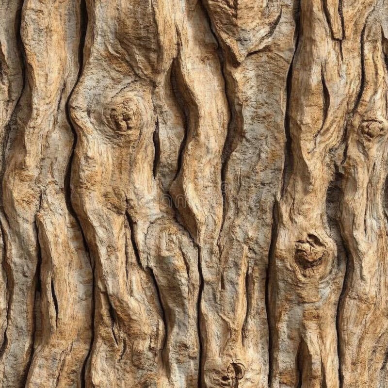 Photo of a Seamless Texture of Elm Bark Stock Image - Image of macro ...