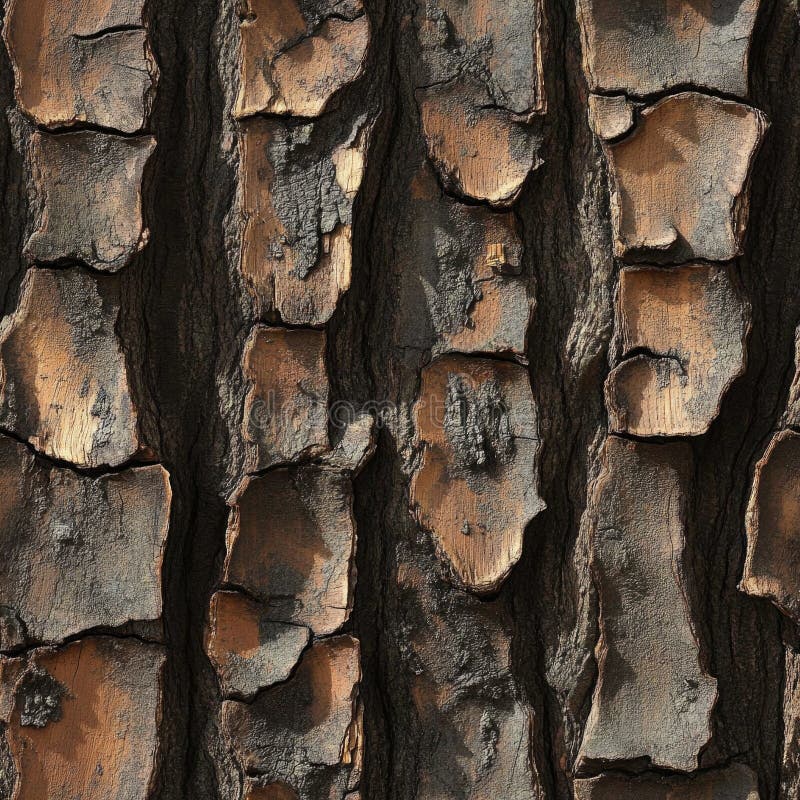 Photo of a Seamless Texture of Hemlock Bark Stock Image - Image of ...