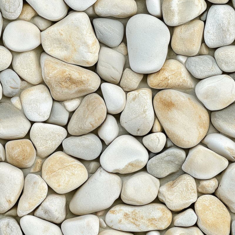 Photo of a Seamless Texture of Light-colored Pebbles Stock Photo ...