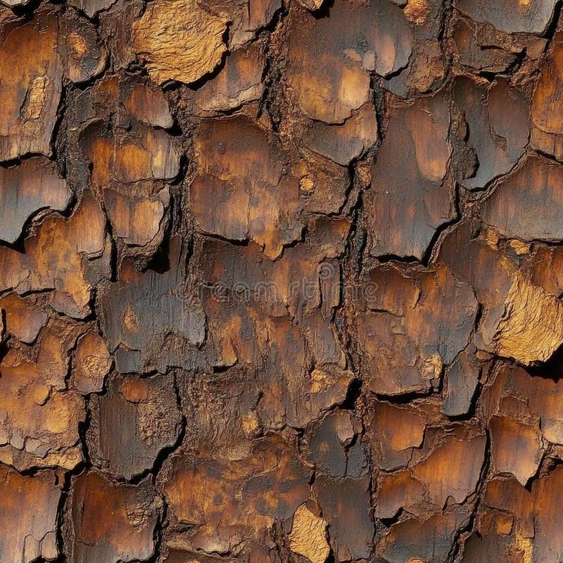 Photo of a Seamless Texture of Pine Bark Stock Image - Image of brown ...
