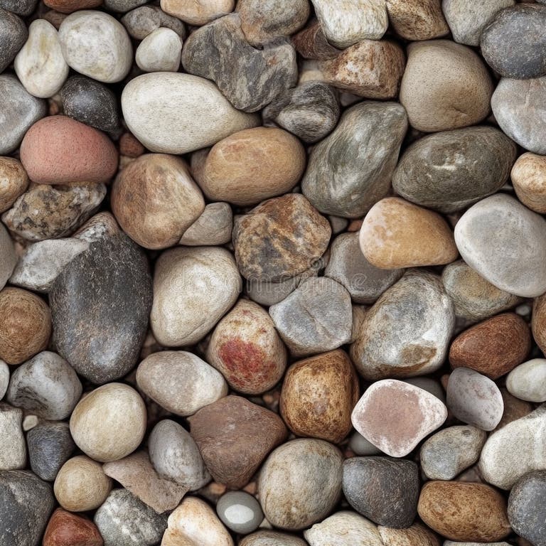 Photo of a Seamless Texture of River Rock Stock Image - Image of rock ...