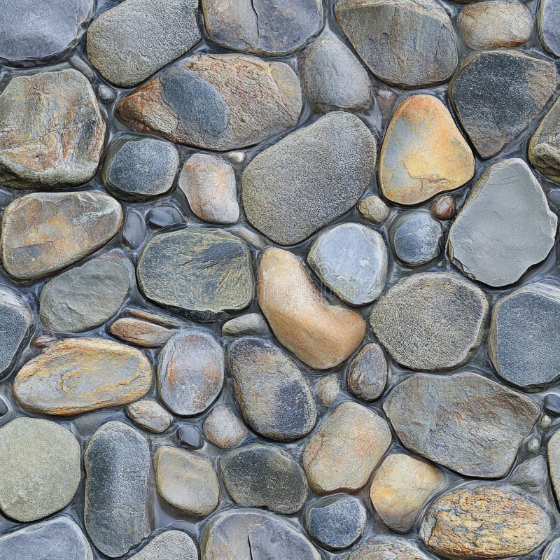 684 River Rock Wall Background Texture Seamless Stock Photos - Free ...