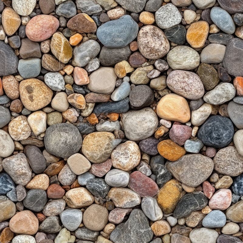 Photo of a Seamless Texture of Riverbed Gravel Stock Photo - Image of ...